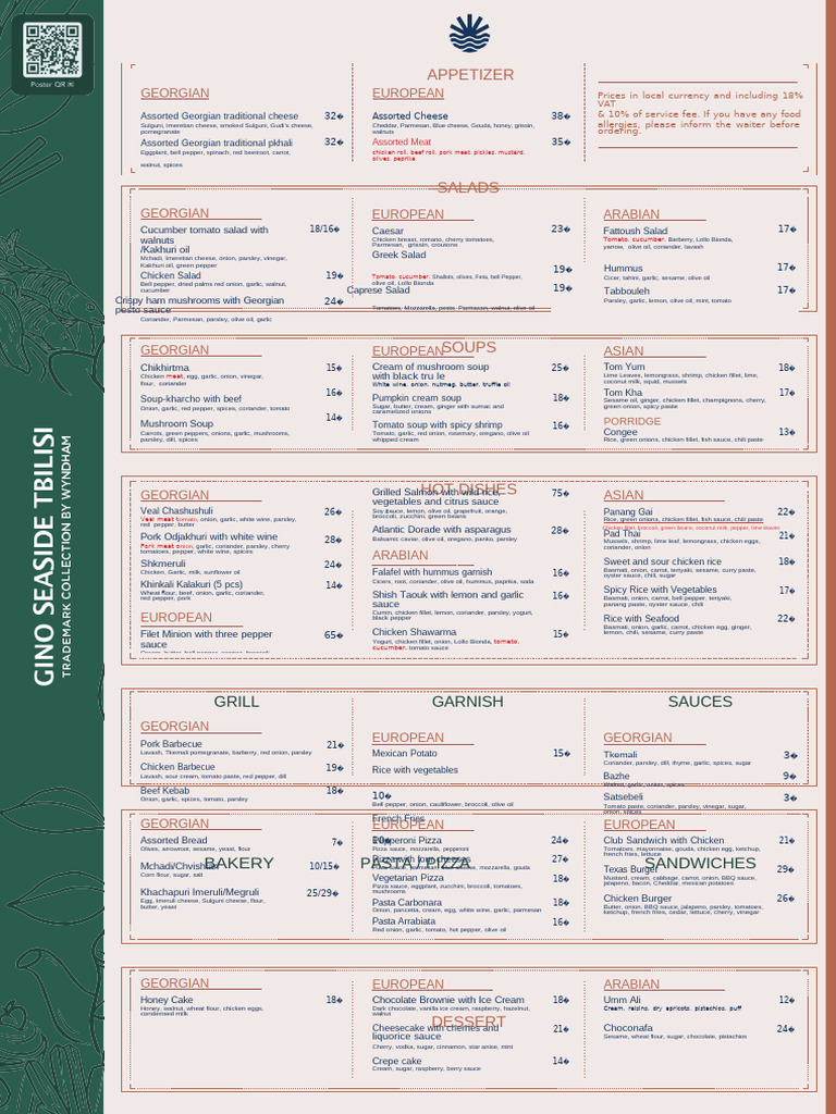 Gino Restaurant Menu Overview | PDF | Cooking | Foods