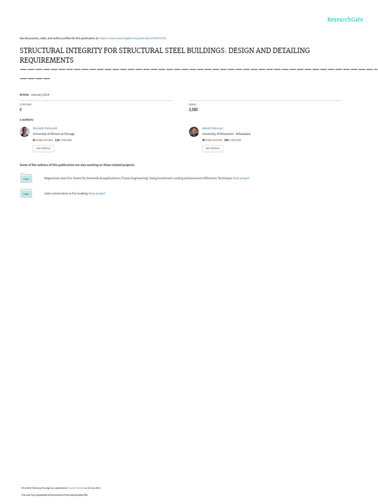 Structural Intergrity Requirements | PDF | Beam (Structure) | Framing ...