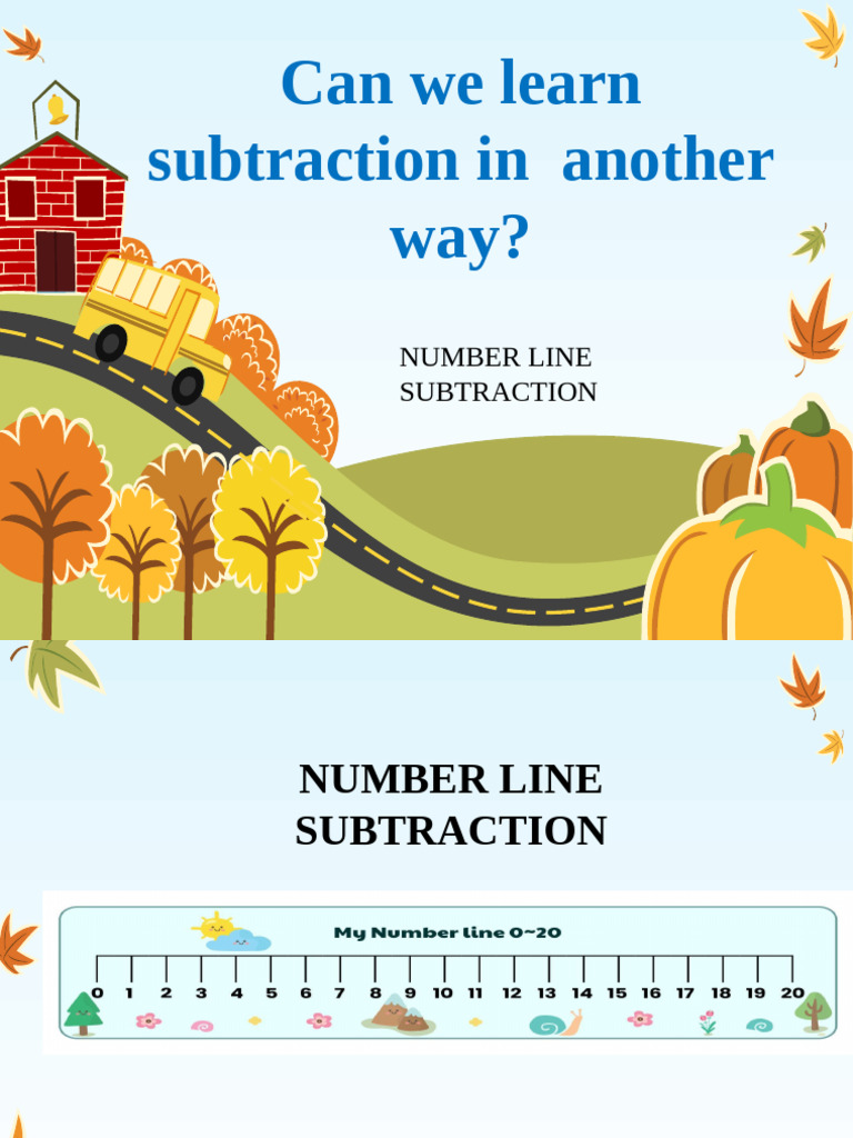 Number Line Subtractions | PDF