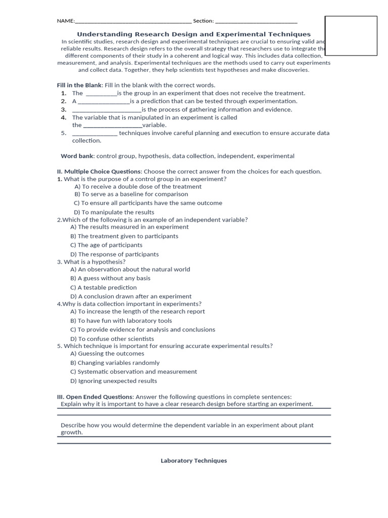 Understanding Research Design and Procedures | PDF | Experiment ...