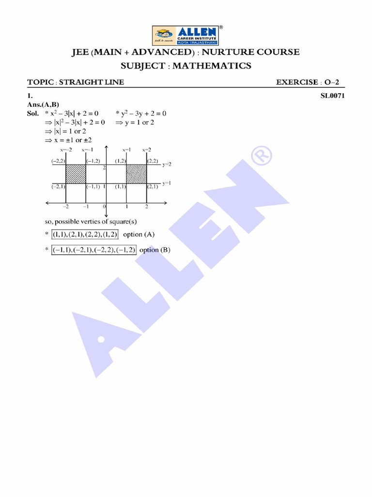 2 N O2 Straight Line Solution | PDF