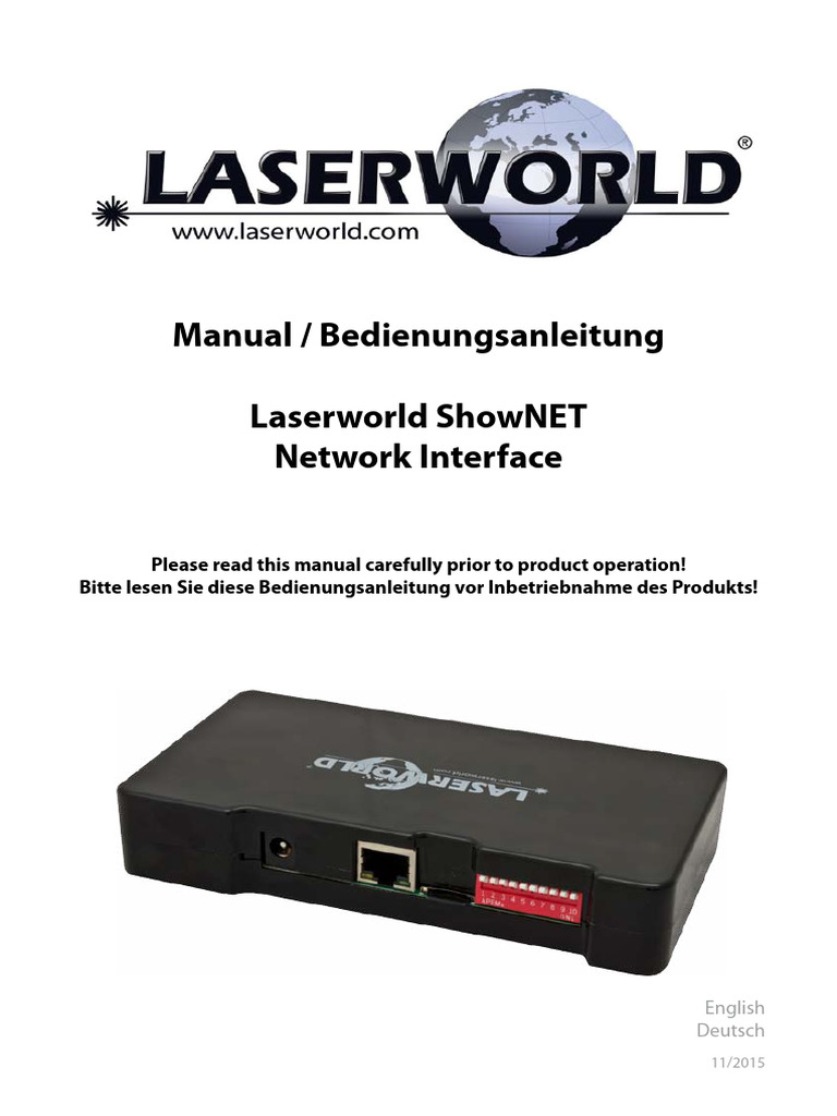 Laserworld ShowNET Manual 11-2015 | PDF
