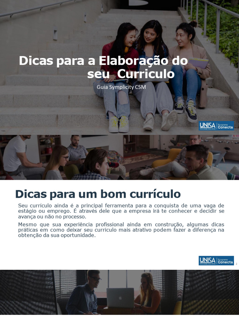 Guia Dicas Para o Curriculo | PDF | Informação | Abstract (resumo)
