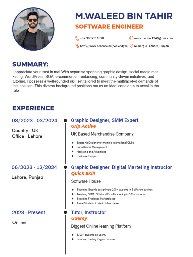 resume Waleed | PDF | Business | Marketing