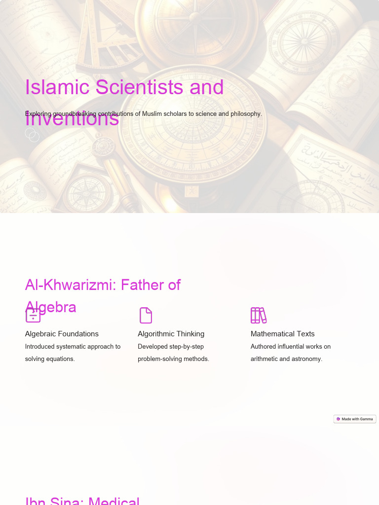 Islamic-Scientists-and-Inventions | PDF | Science