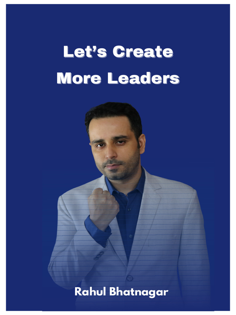 Let's Create More Leaders | PDF Let's Create More Leaders | PDF