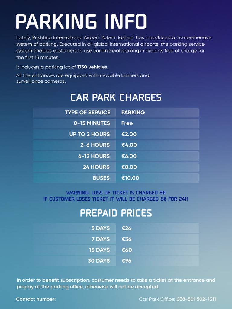 Business Activities - Parking-Price | PDF