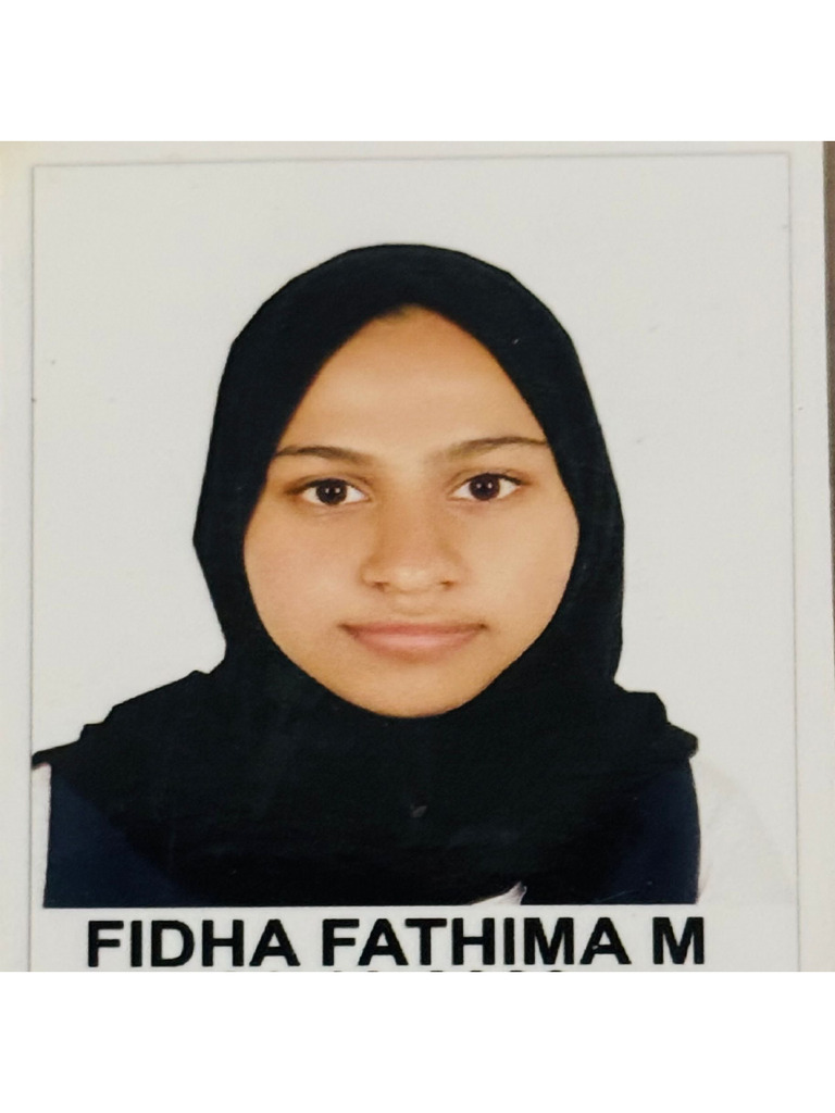 Fidha Fathima M | PDF