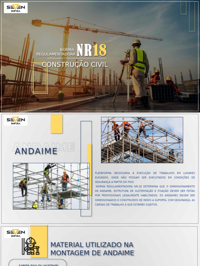 Normas de Segurança para Andaimes NR-18 | PDF | Andaime