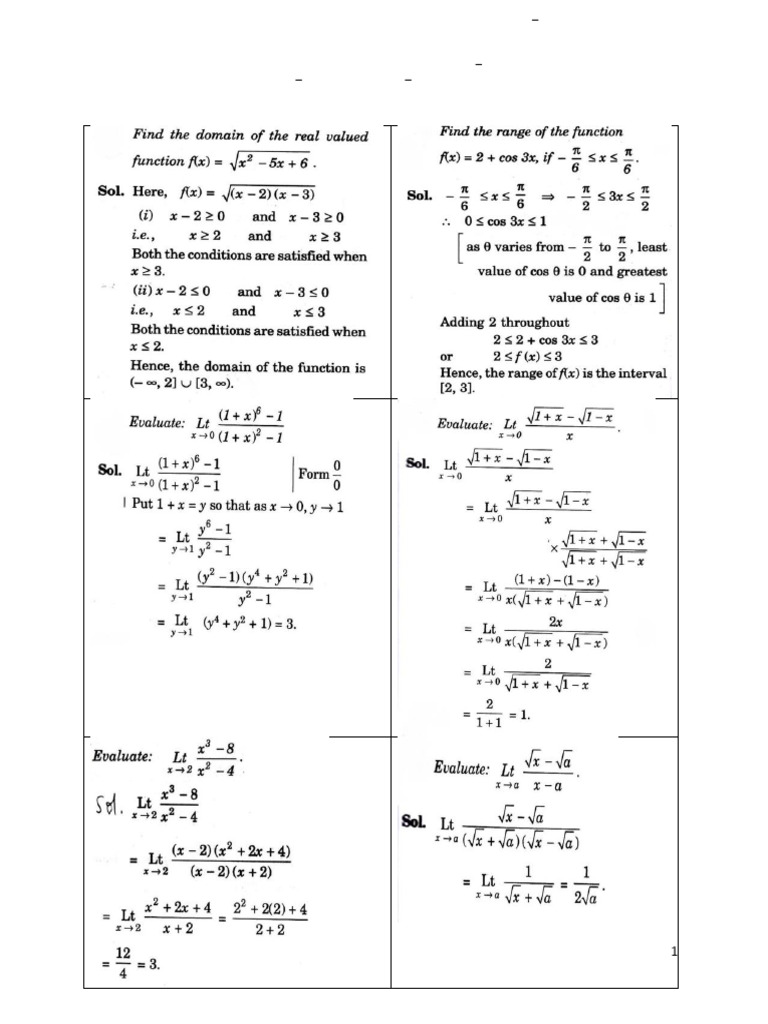 EMaths I - Unit I - Q &A 2 marks-PSI | PDF