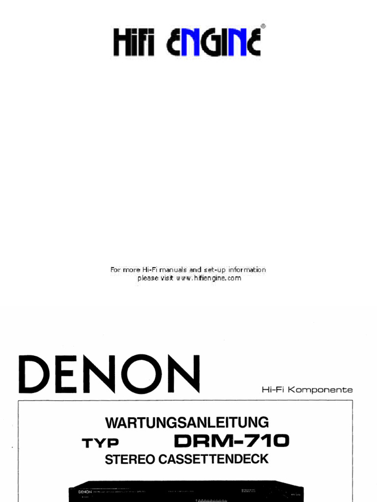 Denon drm-710 Service de | PDF