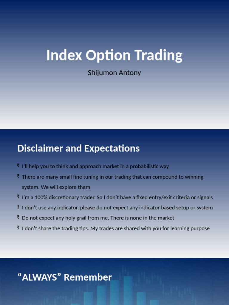 For Face2Face With Vivek Bajaj & Shijumon Antony | PDF | Option (Finance) | Financial Markets