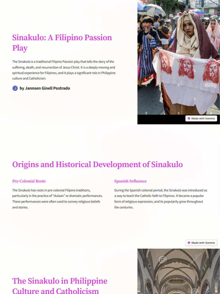 Sinakulo A Filipino Passion Play | PDF | Salvation | Catholic Church