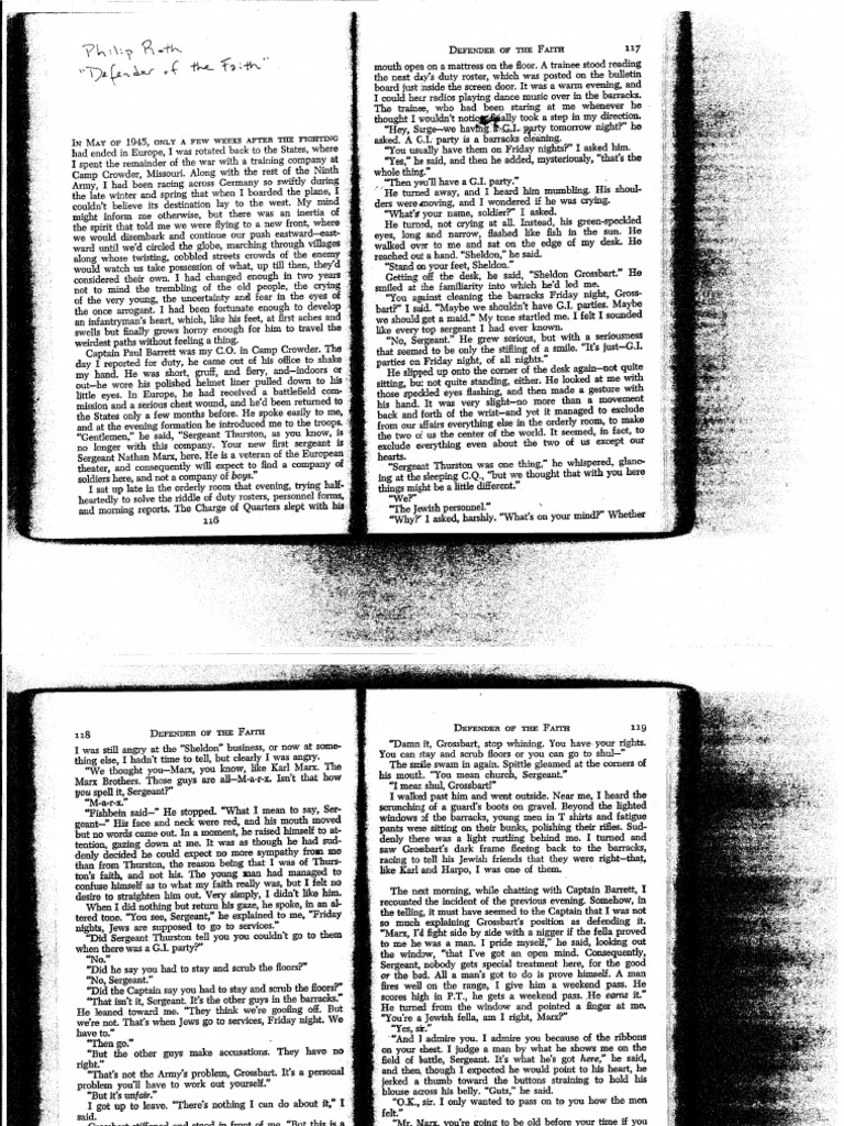 Roth Defender of The Faith | PDF