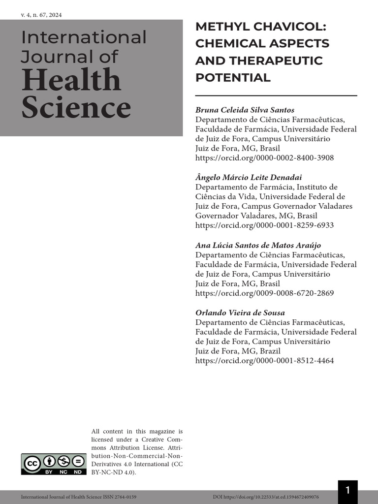 Methyl Chavicol: Chemical and Therapeutic Insights | PDF | Ester ...