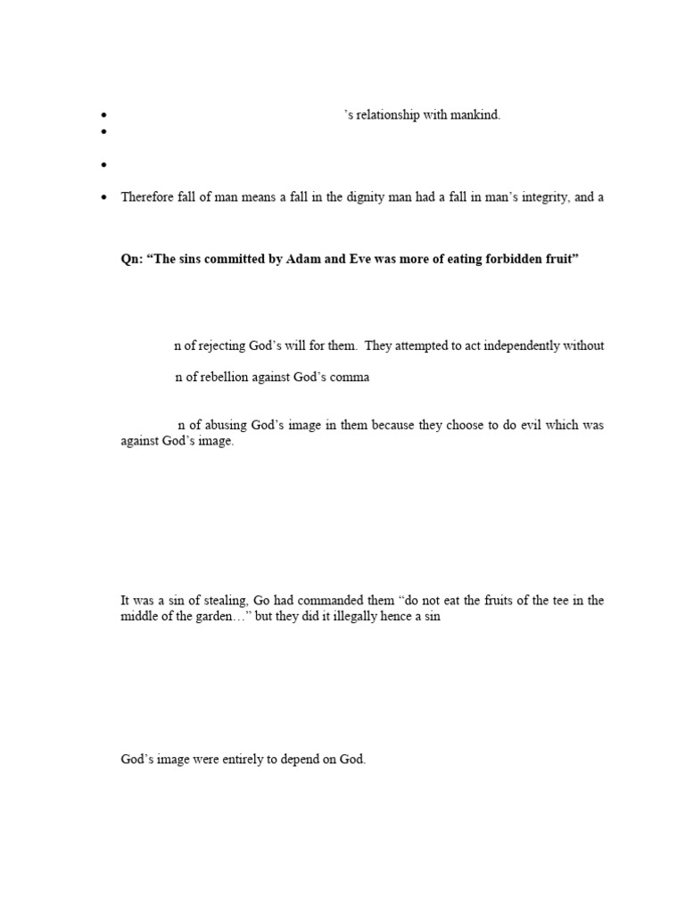 Theological Analysis of Genesis 3 Sin | PDF | Abraham | Covenant (Biblical)