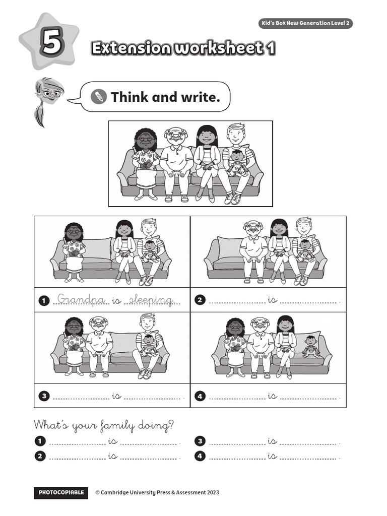 KBNGESS_KidsBox_Level2_Unit5_Extension_worksheet_1 (1) | PDF