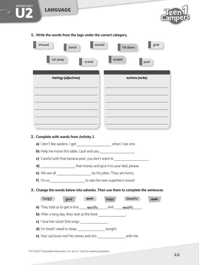 Language Worksheet Activities | PDF | Language Mechanics | Language ...
