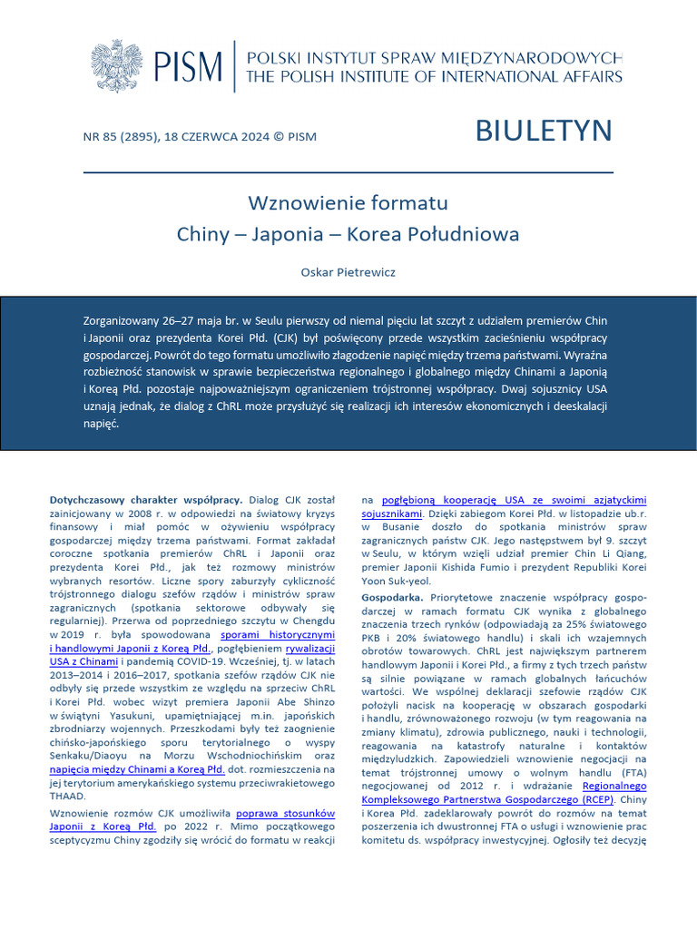 Format Chiny Japonia Korea PŁD | PDF