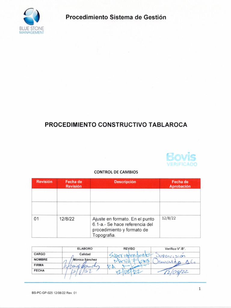 03-Proc Const Tablaroca | PDF