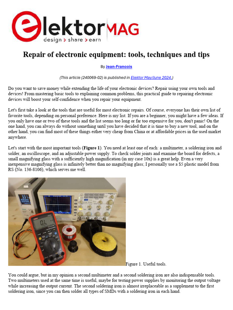 Elektor Repairs | PDF | Capacitor | Power Supply