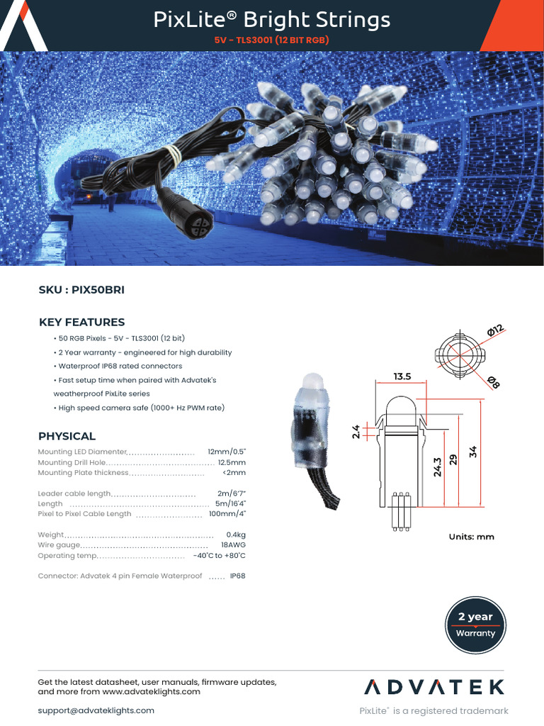 Pixlite Bright Datasheet v210906 | PDF | Information And Communications Technology | Imaging