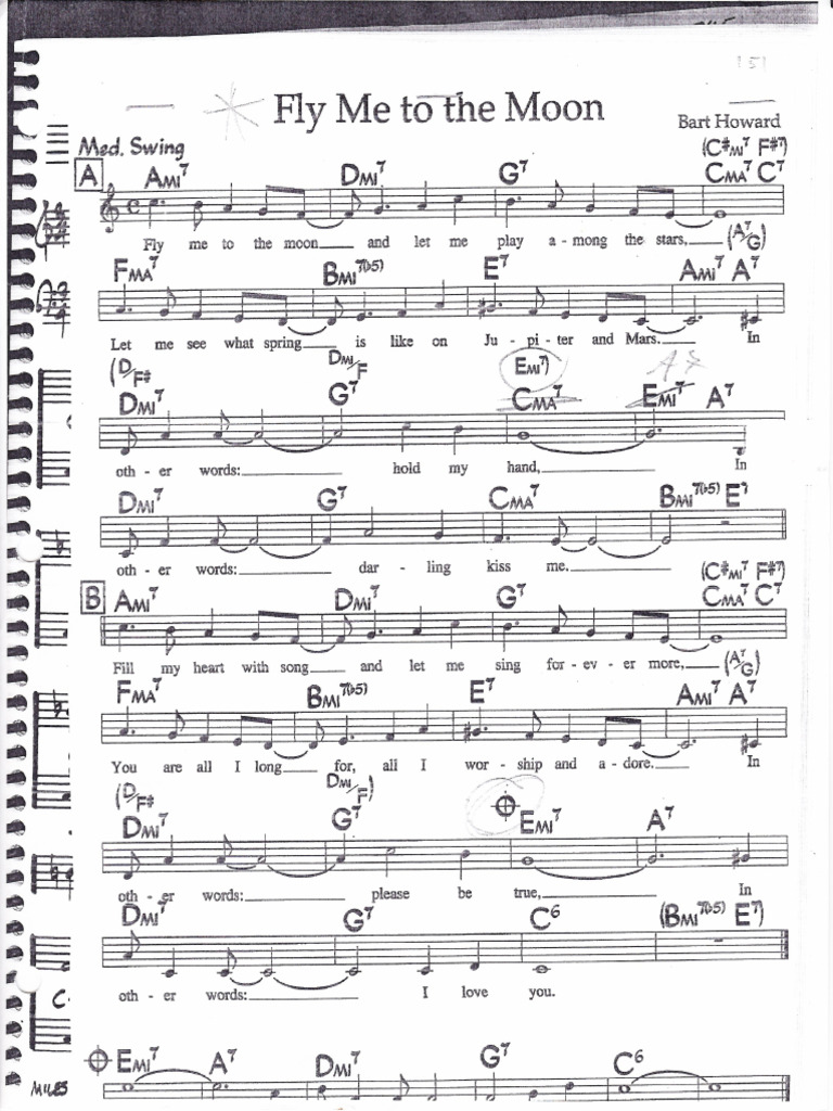 Fly Me To The Moon (Lead Sheet) | PDF