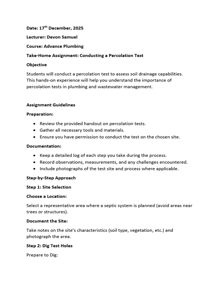 Percolation Take Home Assignment | PDF