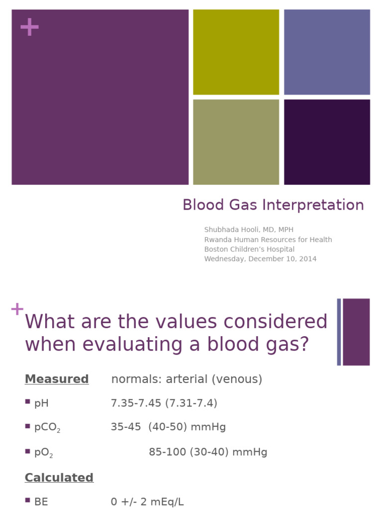 Blood Gas Analysis and Interpretation | PDF | Bicarbonate | Clinical ...