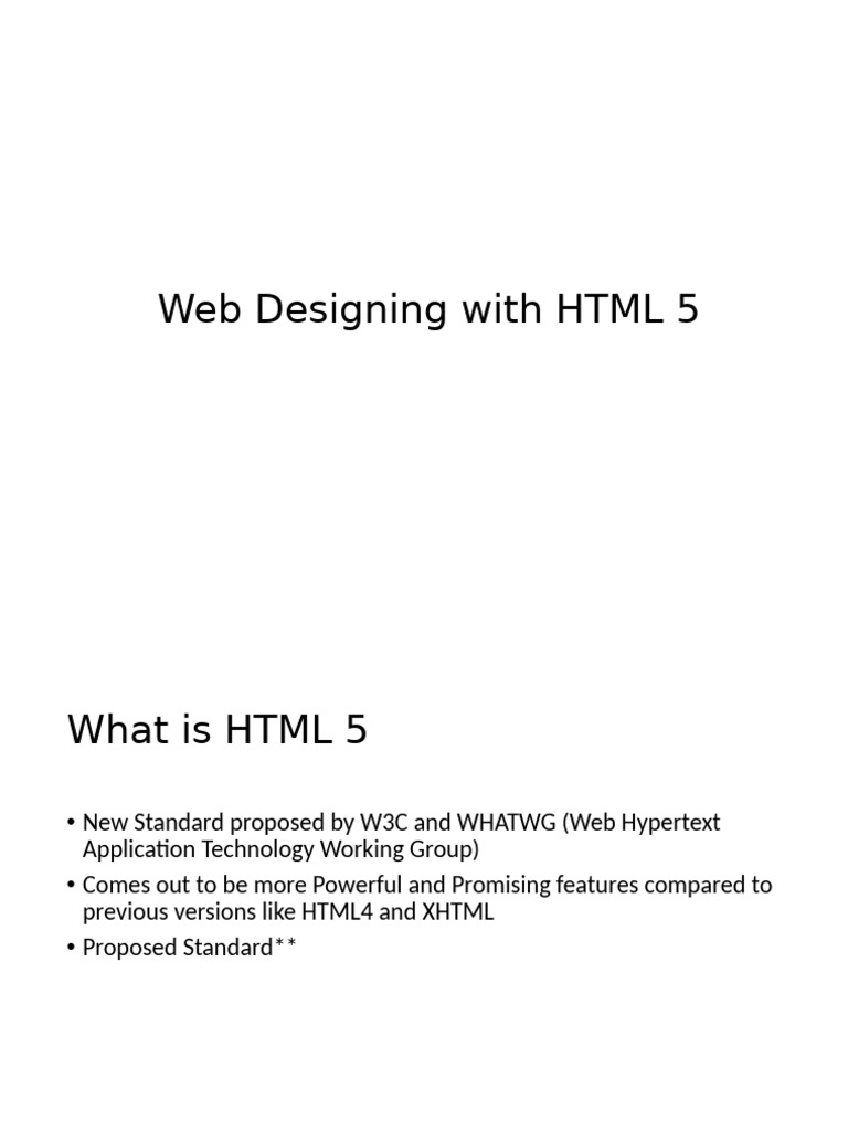 HTML5 | PDF | Html5 | Html