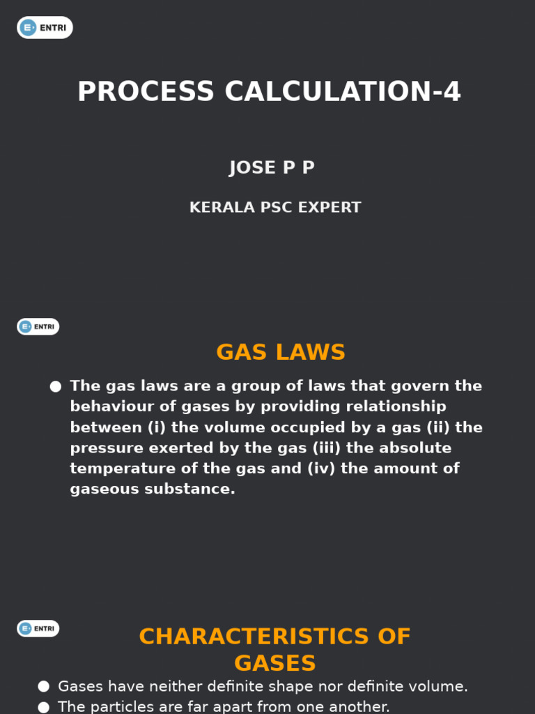 PROCESS CALCULATION-08-05-22 (2) (1) | PDF | Gases | Temperature