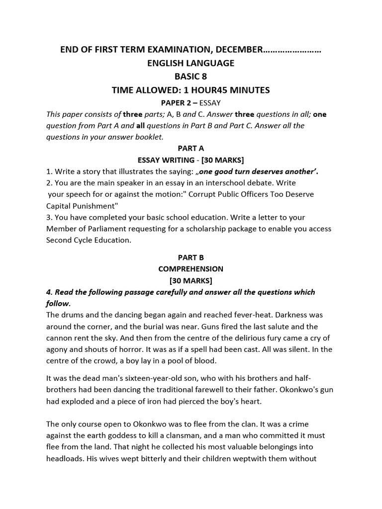 TERM 1 ENG 7 -9 | PDF | Grammatical Tense