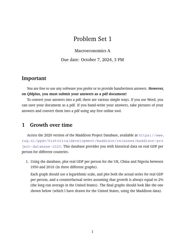 Problem Set 1 (2) | PDF | Microsoft Excel