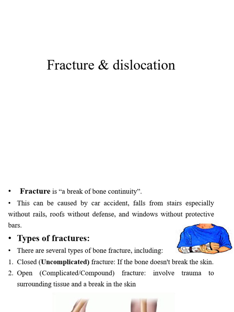 11th Lecture Fracture - Dislocation | PDF | Clinical Medicine | Diseases And Disorders