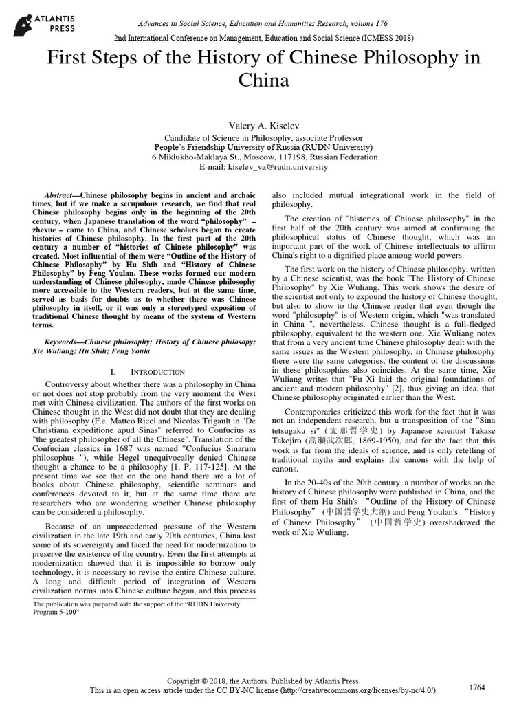 First Steps of The History of Chinese PH | PDF | Chinese Philosophy | Laozi