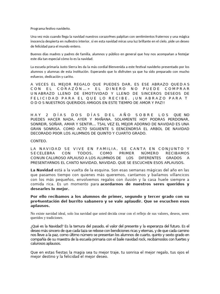 Programa Festivo Navideño | PDF | Navidad