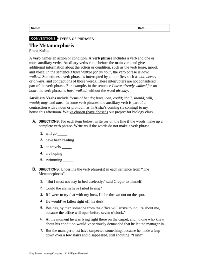 Metamorphosis LD | PDF