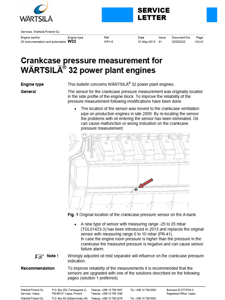 W32 Crankcase pression | PDF | Pressure Measurement