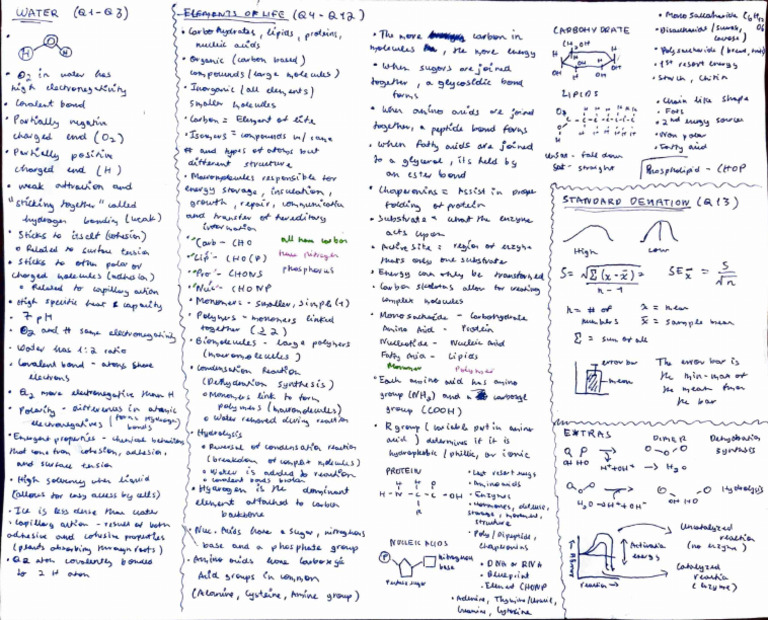 AP Biology Unit 1 Review | PDF