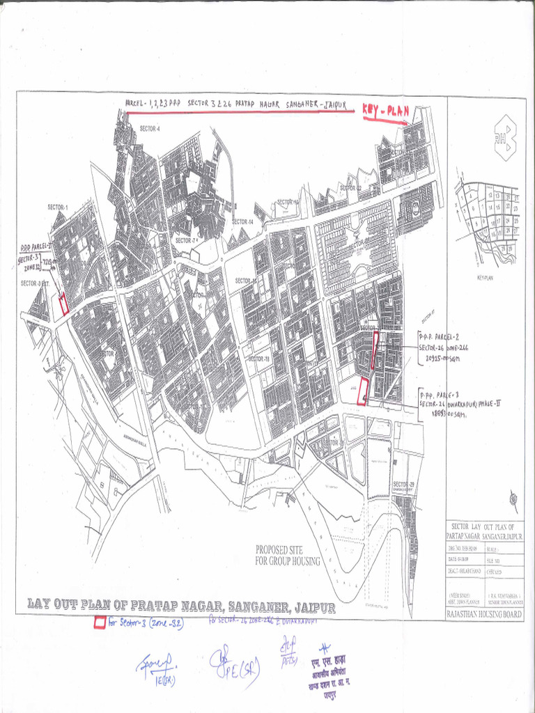 Site Plan Pratap Nagar Sanganer Jaipur PPP MODE | PDF
