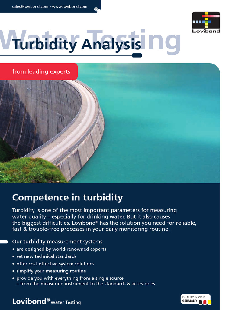 Turbidity Analysis Brochure en | PDF | Water | Environmental Science