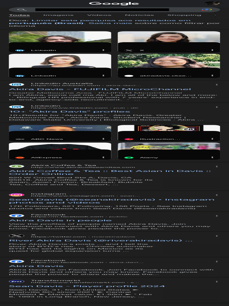 Akira Davis - Pesquisa Google | PDF | Social Networking Service