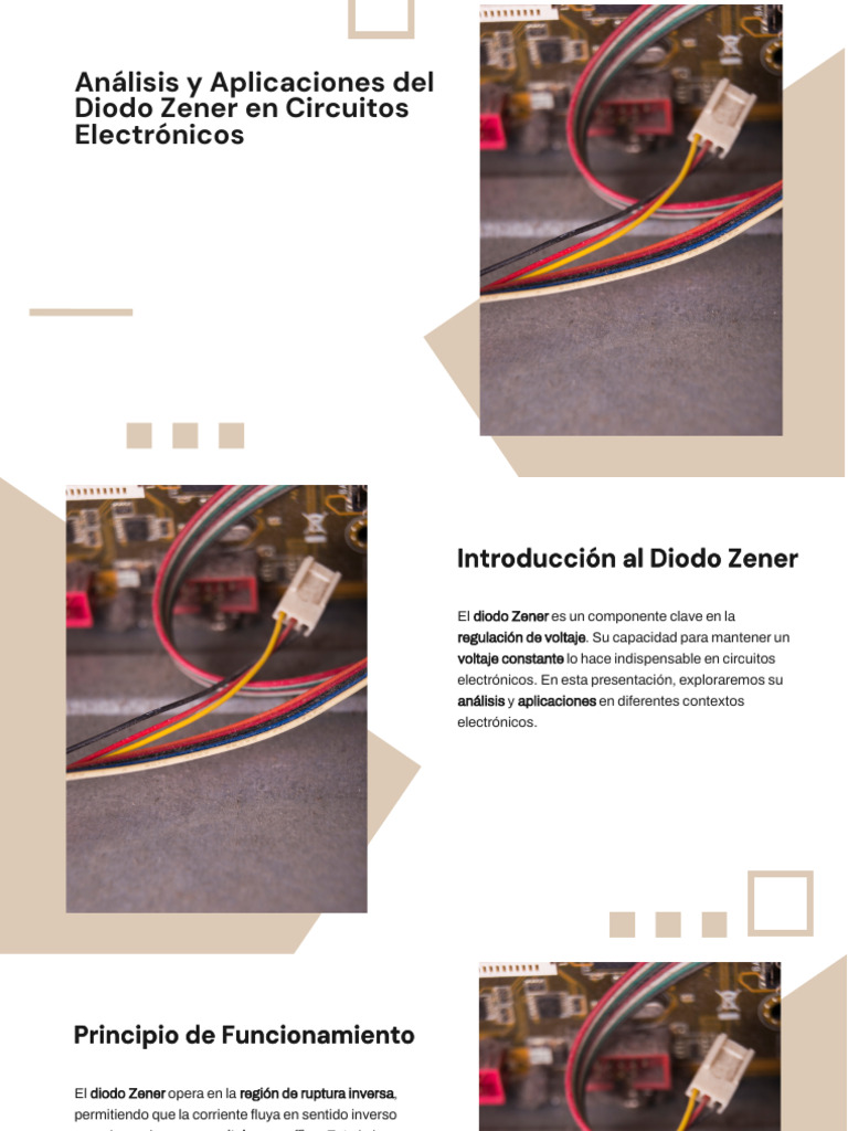 Analisis y Aplicaciones Del Diodo Zener en Circuitos Electronicos | PDF