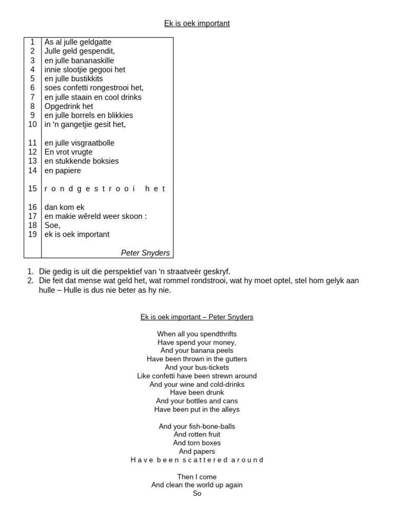 Ek Is Oek Important-2 | PDF