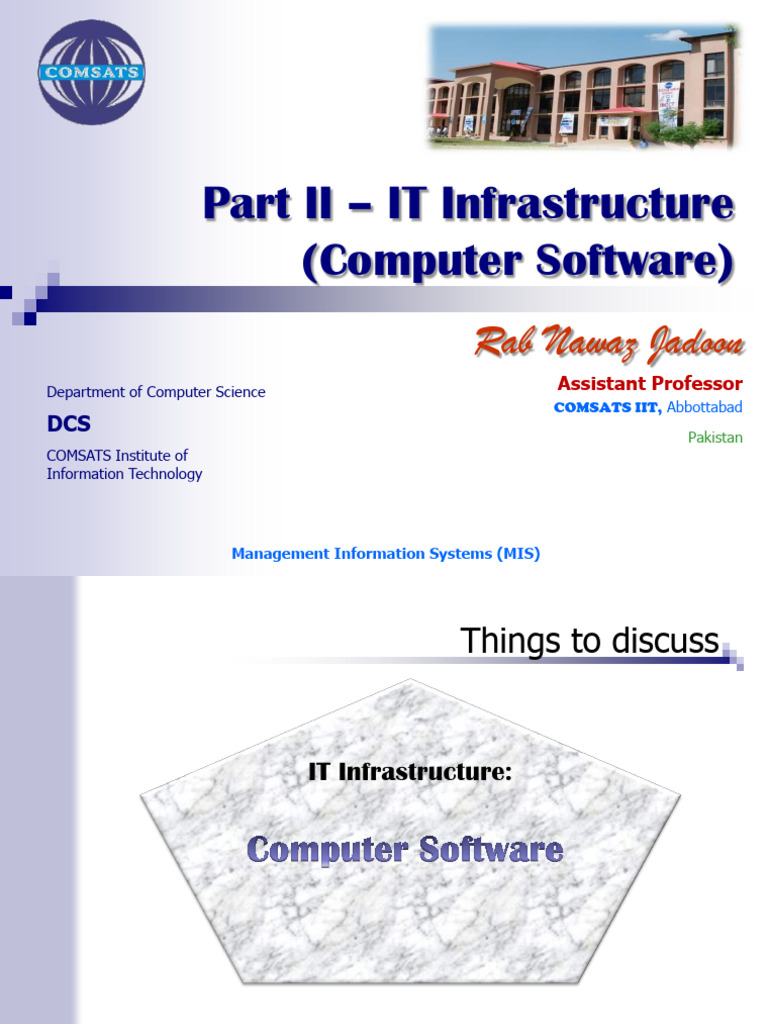 lecture-8-part-ii-it-infrastructure-computer-software-by-rab-nawaz-jadoon | PDF | World Wide Web ...