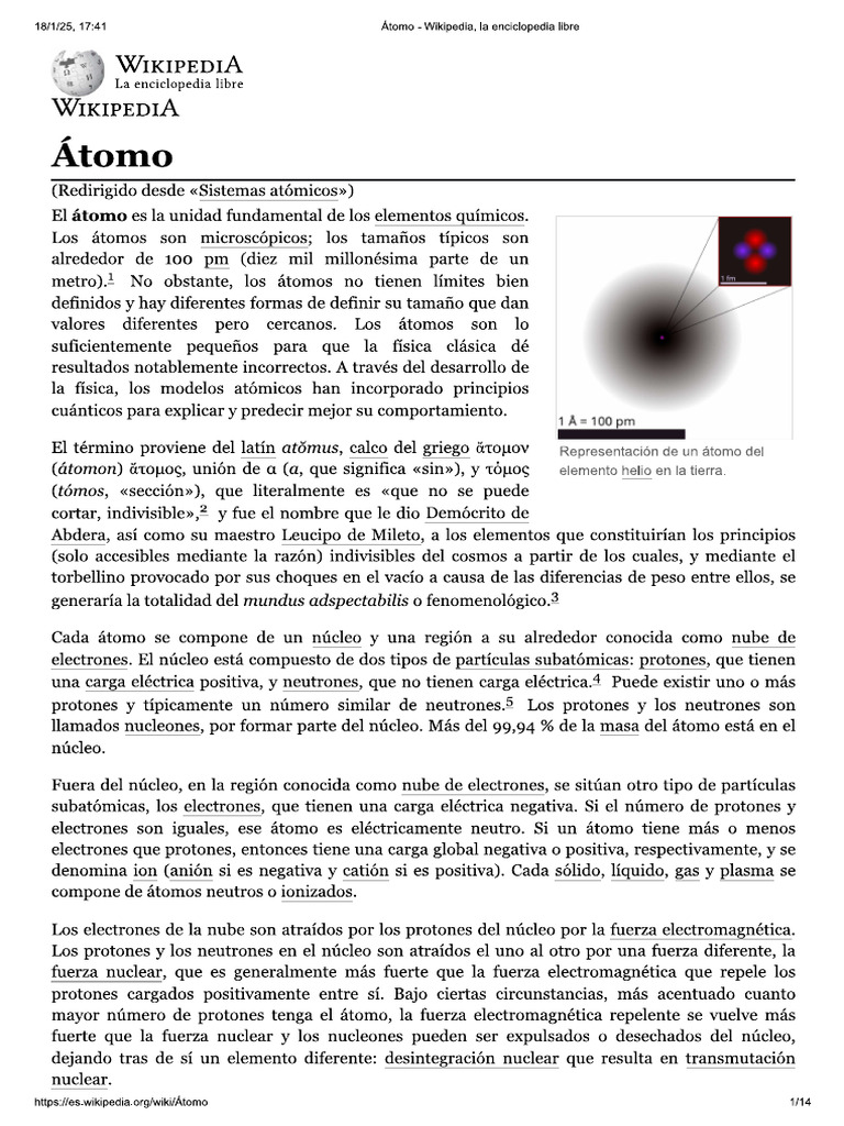Atomo | PDF