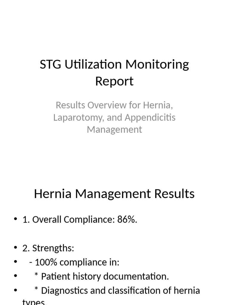 STG Separate Results Presentation | PDF
