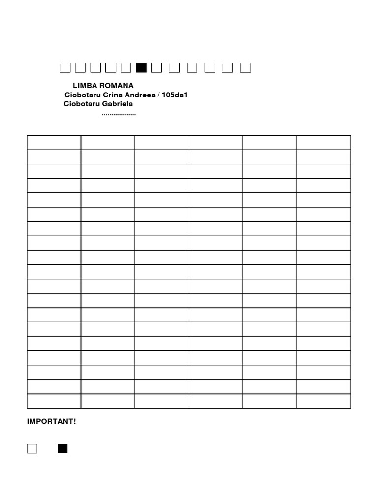 Grile Raspuns COMPER-COMUNICARE ETAPA I | PDF
