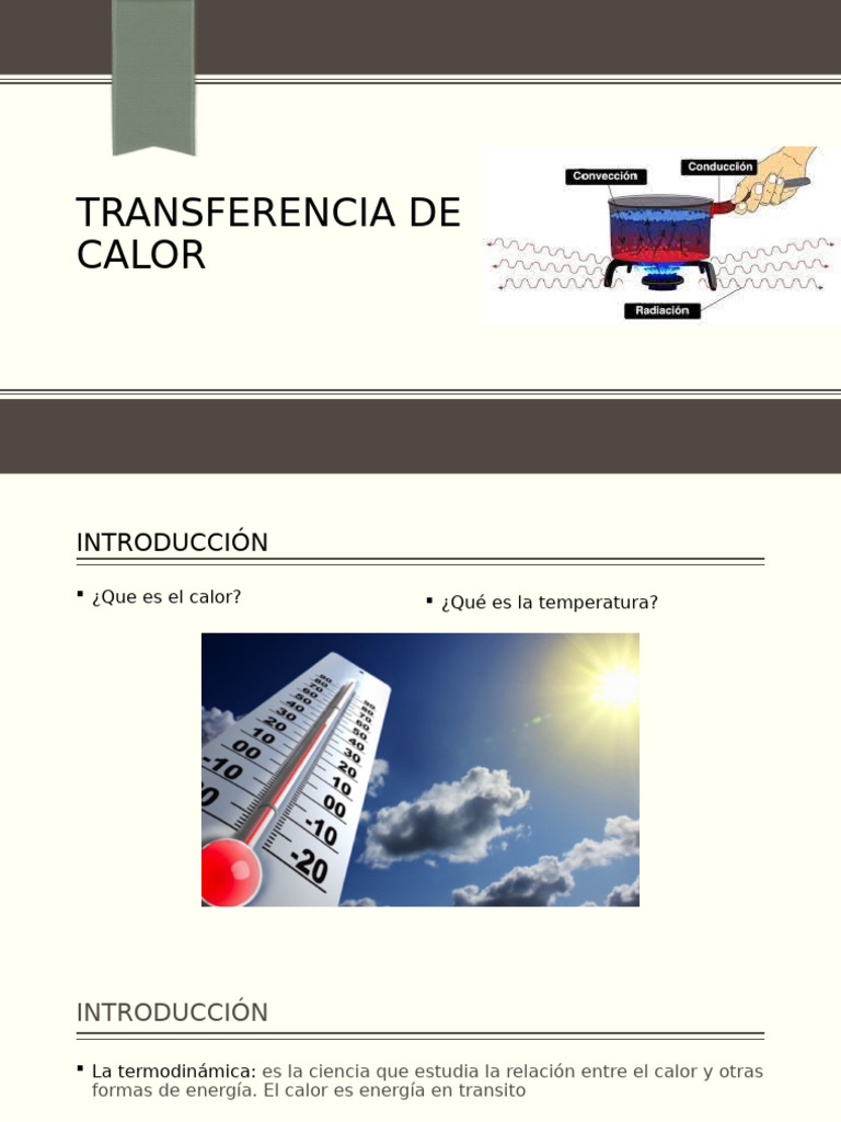 Transferencia de Calor | PDF | Conduccion termica | Transferencia de calor