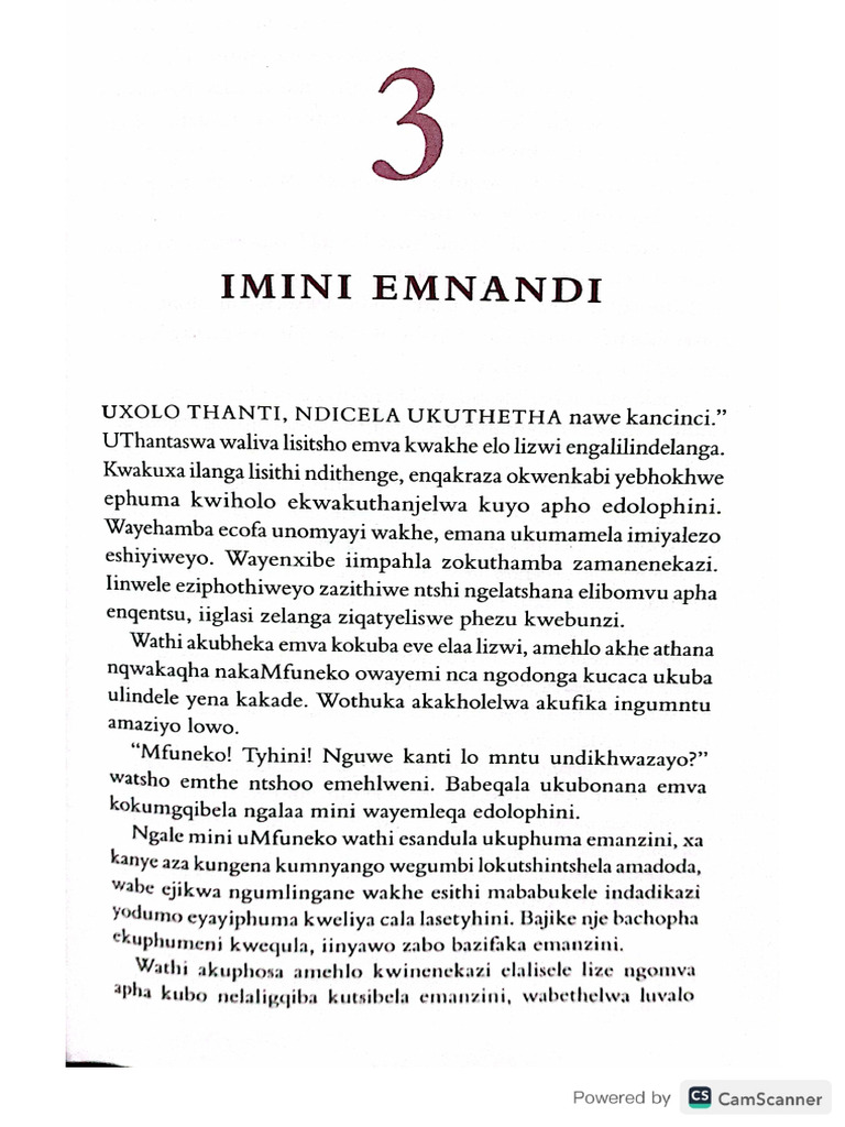 Isahluko 3 Imini Emnandi | PDF